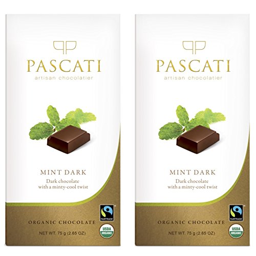 Pascati Chocolate Mint Dark, Organic Chocolate, 75 g (Pack of 2 ...