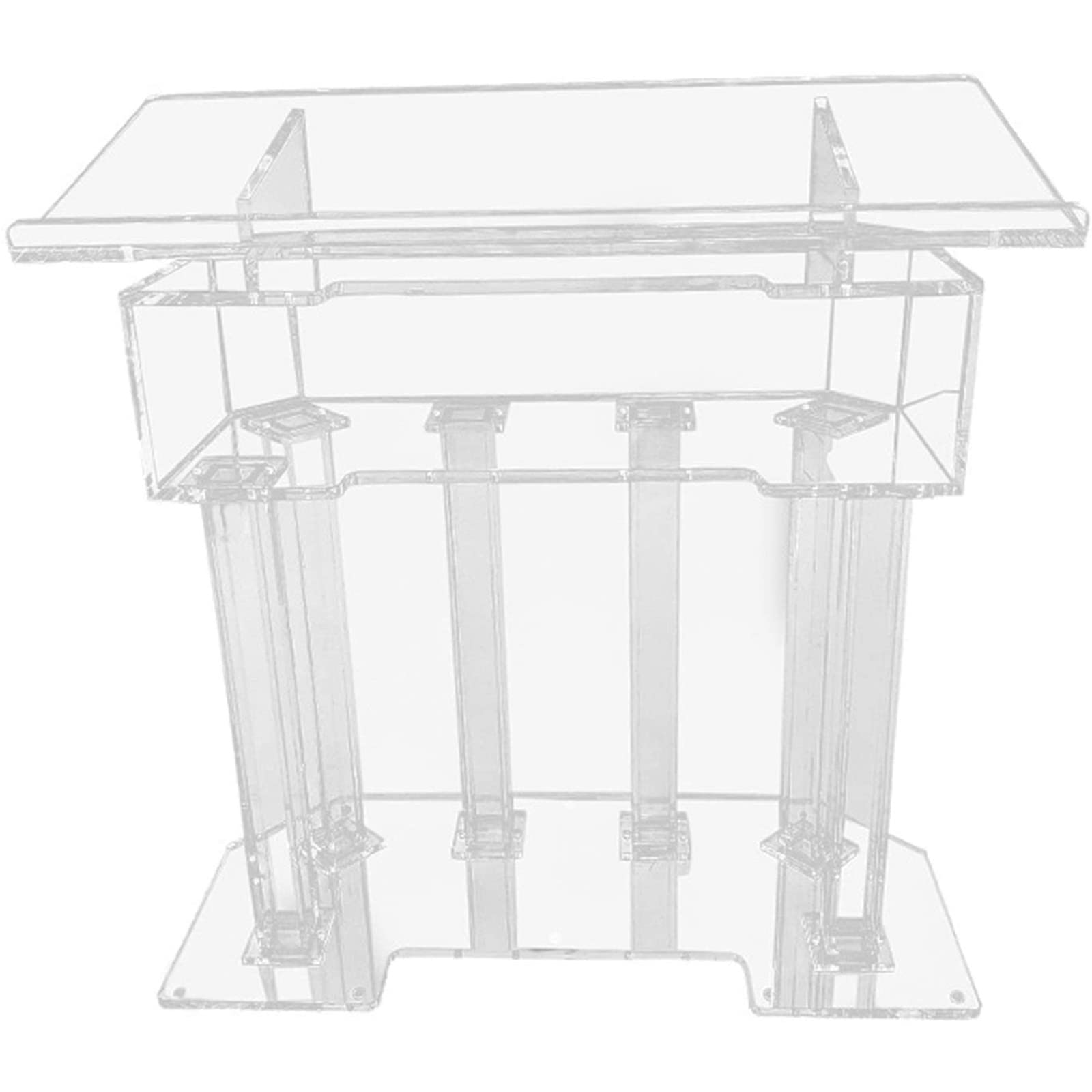 Buy OYhmc Podium Presentation Lectern Stand, Acrylic Podium, Plexiglass ...