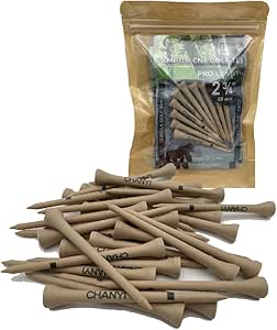 Amazon.com : CHANYI Zero Obstacle 2 - 3/4 inch Bamboo Golf Tees - 30 ...