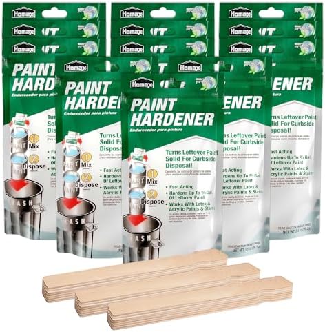 Amazon.com: HOMESPHERE Homax Waste Away Paint Hardener, 12 Packs, 3.5oz ...