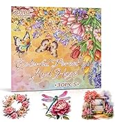Amazon.com: Uideyvi Purple Garden Scene Theme Sticker Scrapbooking ...