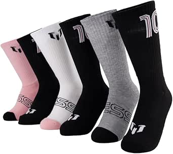 Amazon.com: Messi Men's Lifestyle Crew Socks, 6-Pack, Soft & Stretchy ...