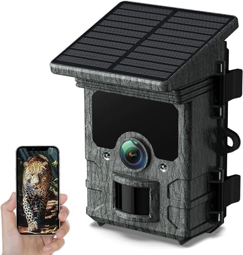Amazon.com: CEYOMUR 4K 30fps Solar Trail Camera, WiFi Bluetooth 46MP ...