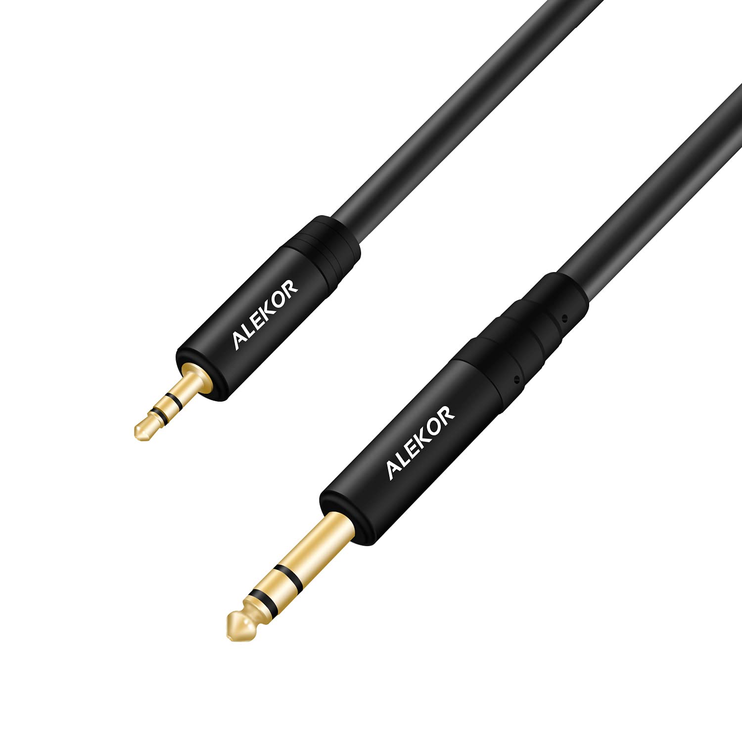 ALEKOR 1/8 to 1/4 Stereo Cable, Double-Shielded Quarter Inch to 3.5mm ...