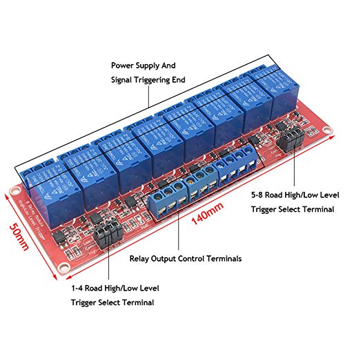 Snapklik.com : ANMBEST 8 Channel 24V Relay Module