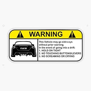 Amazon.com: Toyota 86 Warning Drift Vinyl Sticker Waterproof Bumper Sticker Laptop Window 5 ...