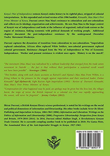 Snapklik.com : Kenyas War Of Independence: Mau Mau And Its Legacy Of ...