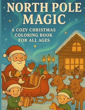 North Pole Magic: A Festive Christmas Coloring Adventure for All Ages ...