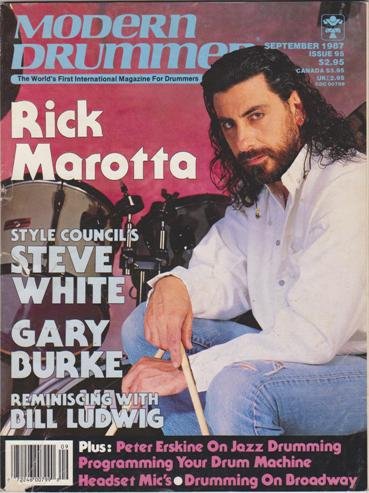 Modern Drummer Magazine (September 1987) (Rick Marotta - Style Council ...