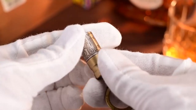 Watch CIGARLOONG Cigar Punch Bronze Engrave Double Size Drill Cigar ...