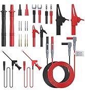 Proster Alligator Clips Electrical 2PCS Double Ended Test Leads Testing ...