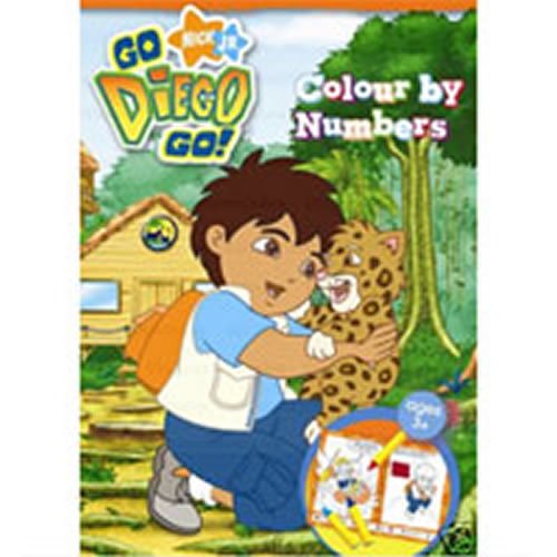 Nick Jr Go Diego Go Colour By Numbers Book: Amazon.co.uk: 9781847501097 ...