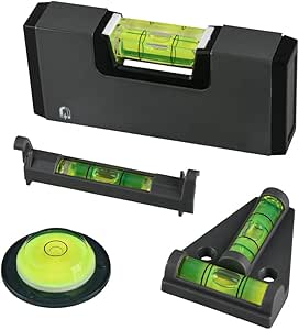 TIASOU Mini Level Tool Set 4-In-1 Portable Small Bubble Level-Magnetic ...
