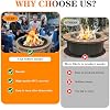 Amazon.com: 30 inch Fire Pit Ring,Heavy Duty Metal Smokeless Permanent ...