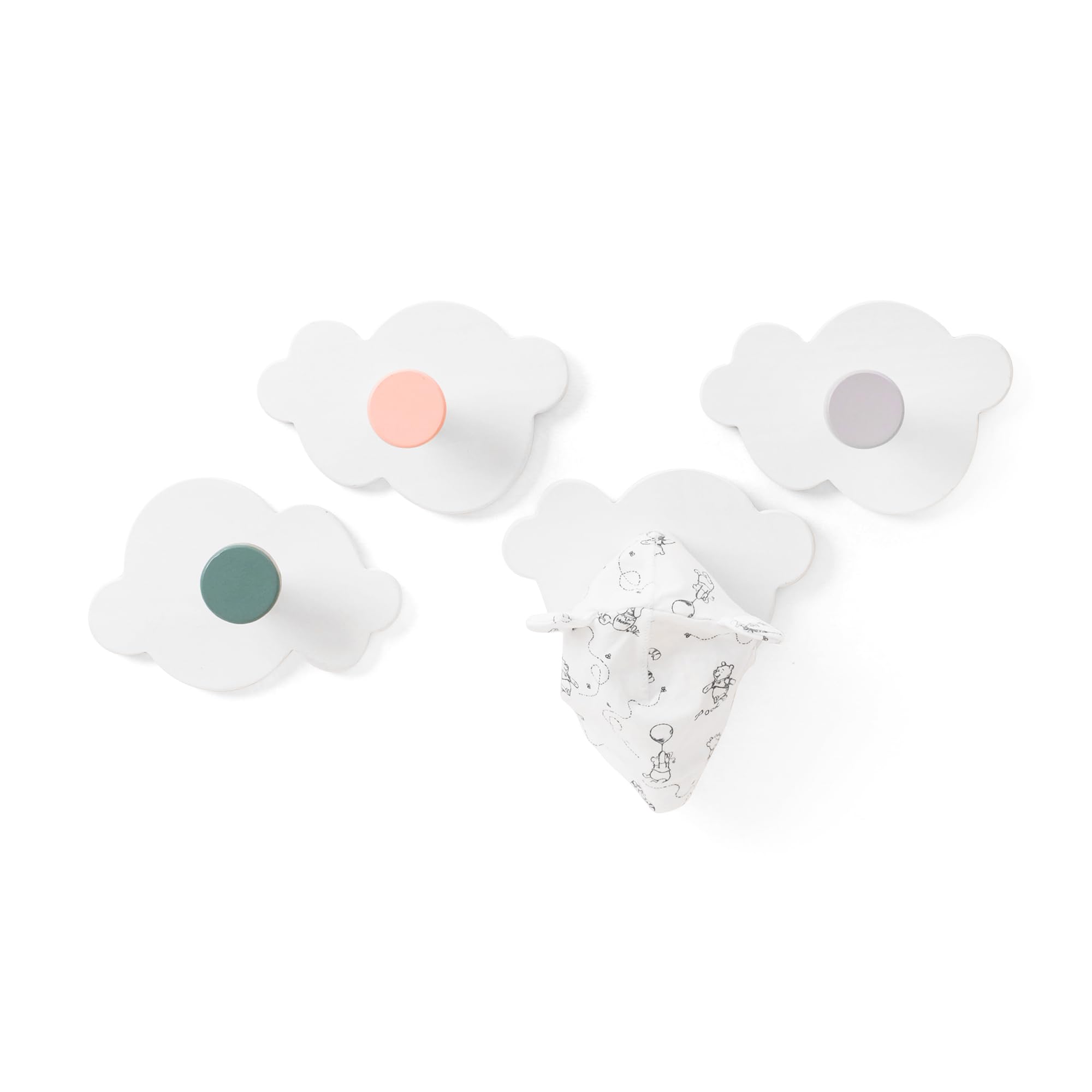 Amazon.com: TopKai Cloud-Shaped Wall Hook Set - Cute Wooden Decorative ...