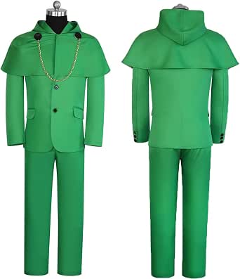 Amazon.com: Rowmv Adult Dr.Doom Costume Green Jacket Pants Cloak Full ...