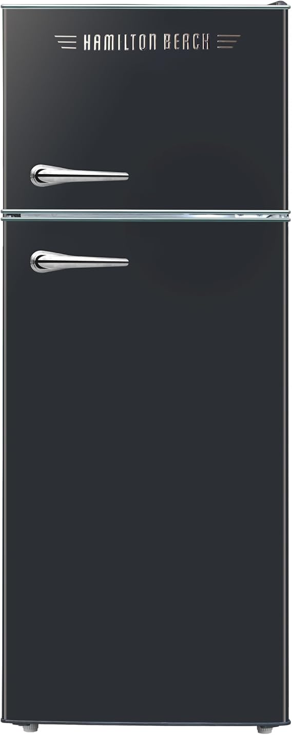 Amazon.com: HAMILTON BEACH 2 Door Apartment Size Refrigerator with ...