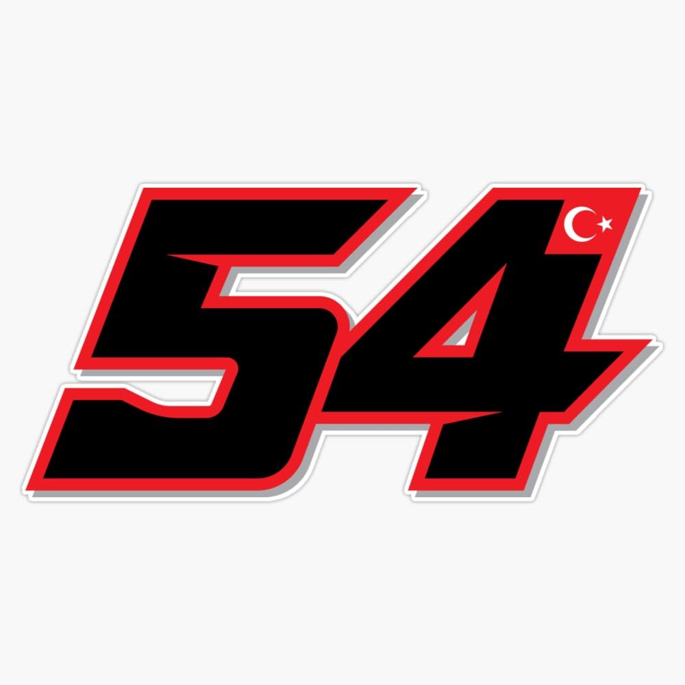 Amazon.com - Toprak Razgatlioglu Number 54 Sticker Vinyl Decal Bumper ...