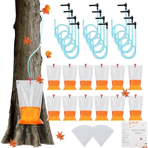 Maple Syrup Tree Tapping Kit,12 pcs Maple Taps Set Include Maple Syrup ...