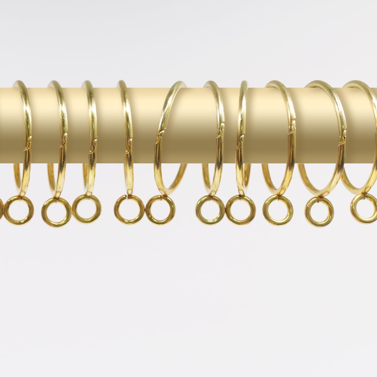 Amazon.com: Coideal Open Curtain Rings with Eyelet - 20 Pack 1.5 Inch ...