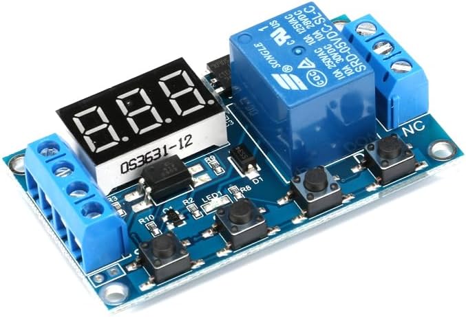JESSINIE DC 6-30V Timer Delay Triggered Relay Module 1 Channel Way 5V ...