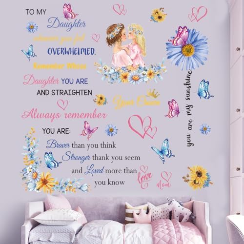 Amazon.com: Inspirational Wall Art Daughter Gifts to My Daugther ...
