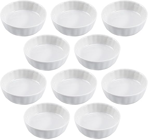 Amazon.com: SOCOSY Round-Shaped Multipurpose Ceramic Sauce Dish ...