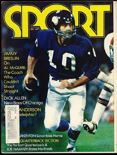 Sport Magazine December 1972 (Fran Tarkenton cover & feature) (Vol. 54 ...