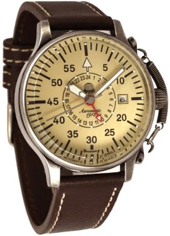 Amazon.com: Aeromatic 1912 Beige Dial Automatic Aviator's Watch A1382 ...