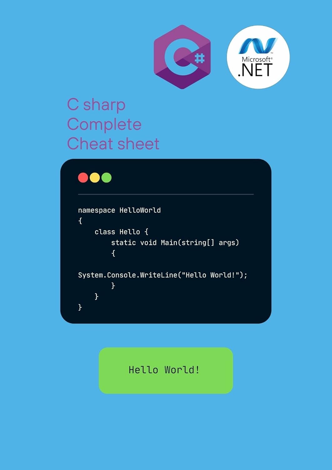 C Sharp Complete Cheatsheet A Complete Cheatsheet For C And Net Framework Lovers Programming 7352