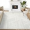 Amazon.com: Abani Cozy Cream Area Rug for Living Room, Bedroom ...