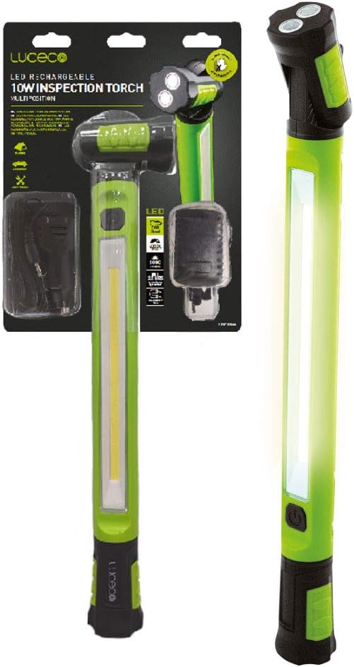 Luceco LED Rechargeable High Output Inspection Torch with USB Power ...