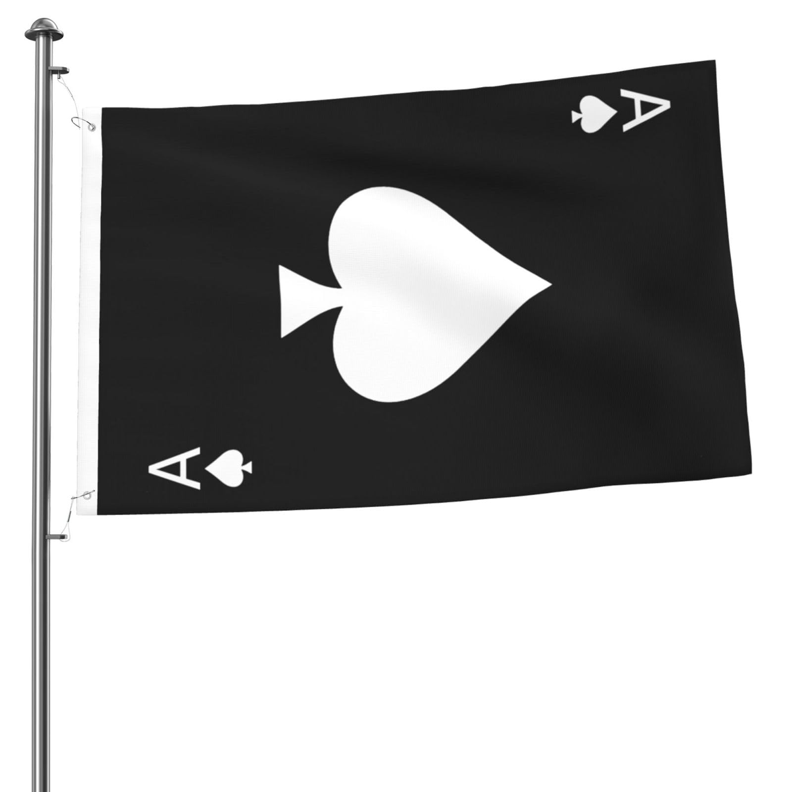 Amazon.com : Ace Of Spades Poker Flag 2x3 Ft Outdoor Decoration Banner ...