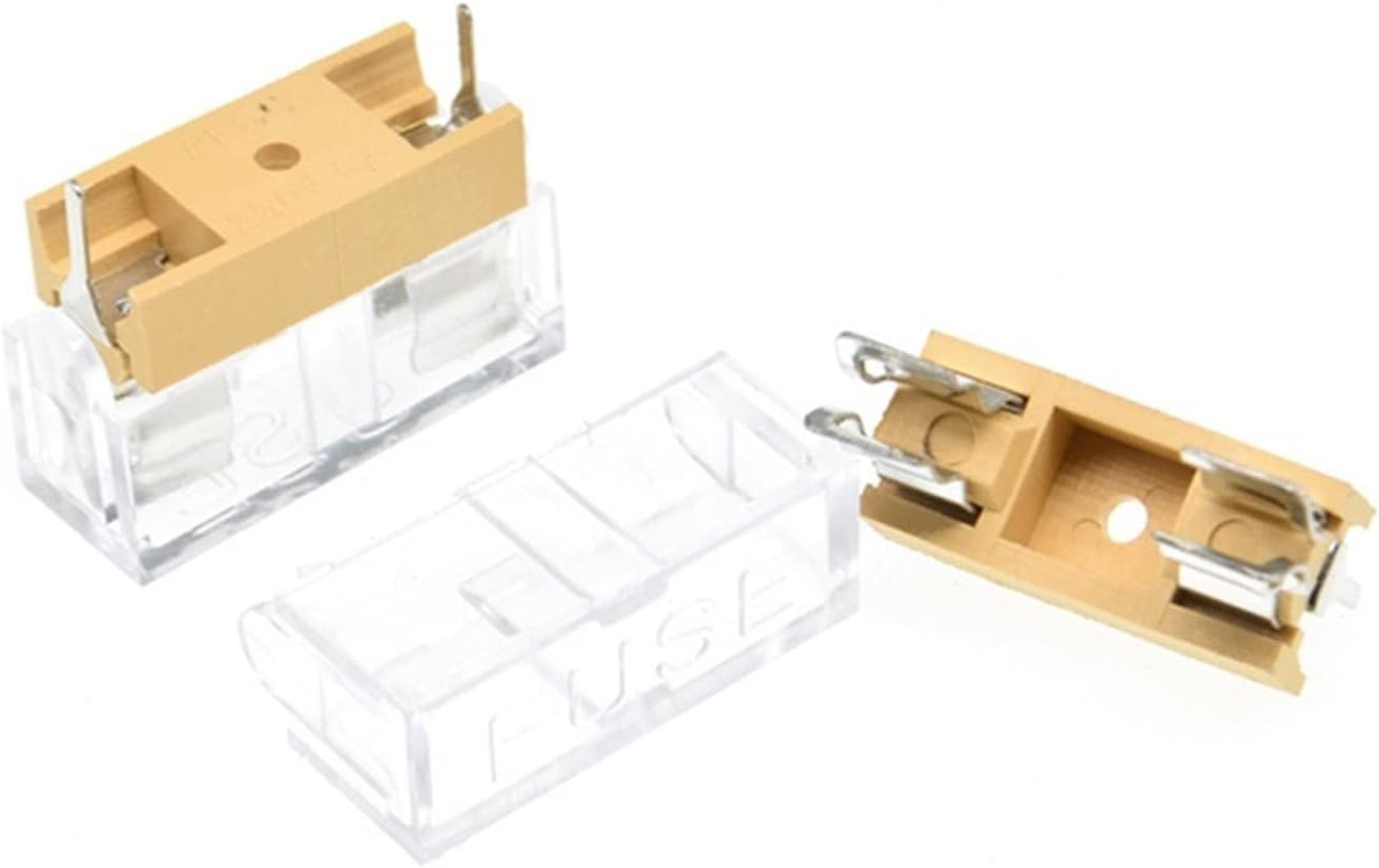 VALOYI 10 Stück 5 * 20 mm Glassicherungshalter mit transparenter ...