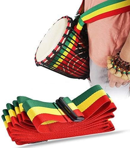 Amazon.com: African Djembe Shoulder Strap, Tricolor Portable African ...