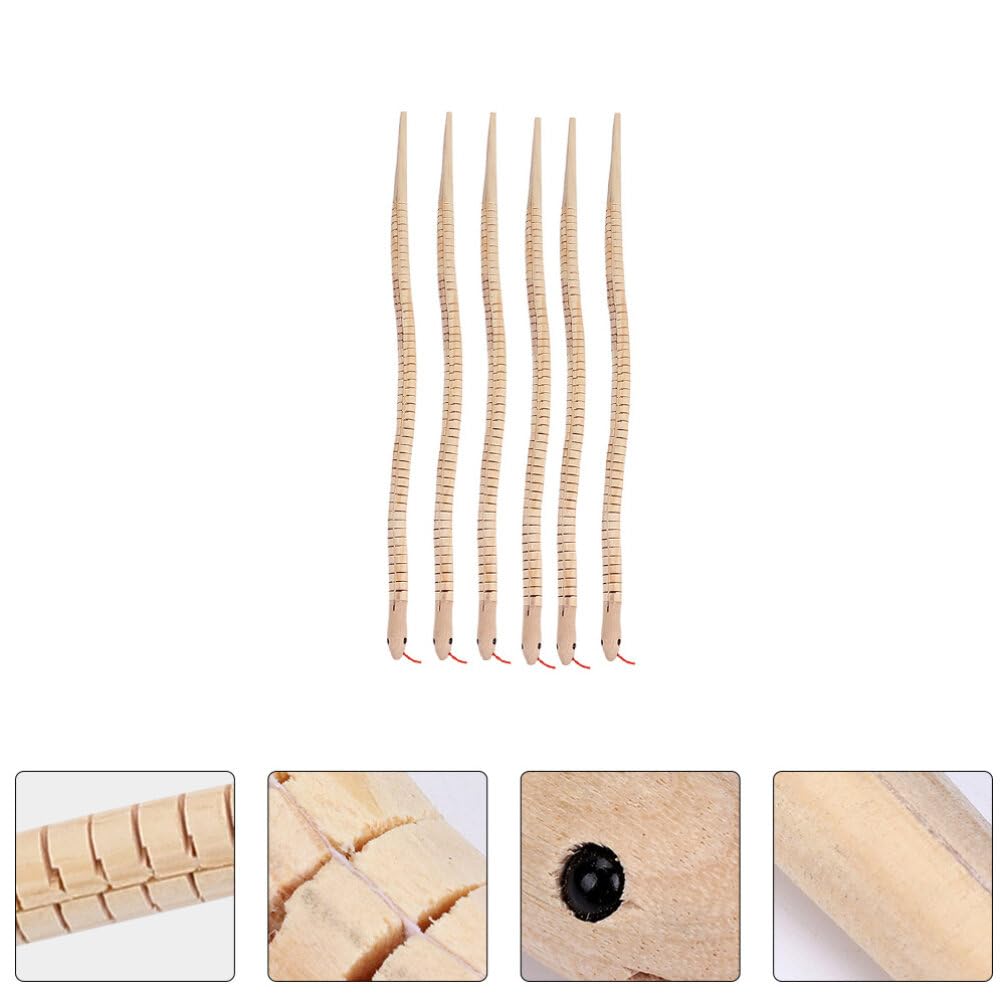 Unfinished Wood Animal Crafts JOINPAYA 5pcs Unfinished Wood Snake Set ...