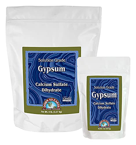 Amazon.com : Down to Earth Solution Grade Gypsum 5LB : Patio, Lawn & Garden
