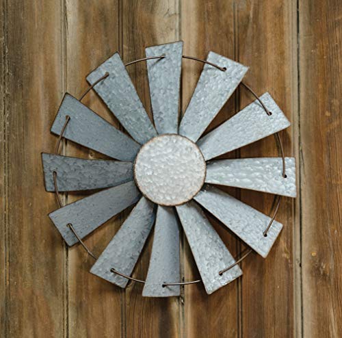 Snapklik.com : CWI Gifts Galvanized Full Windmill Wall Art