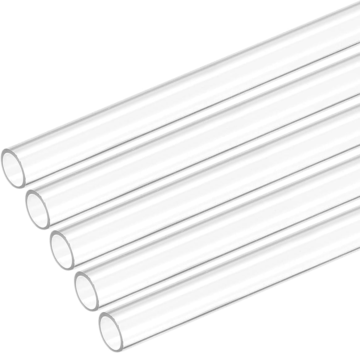 MECCANIXITY Plastic Pipe Rigid Polycarbonate Round Tube Clear 0.31"(8mm ...