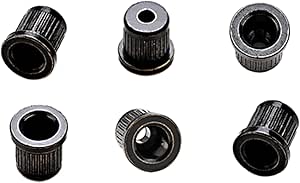 Amazon.com - SPONGL String Ferrules,6 Pieces Chrome Guitar String ...