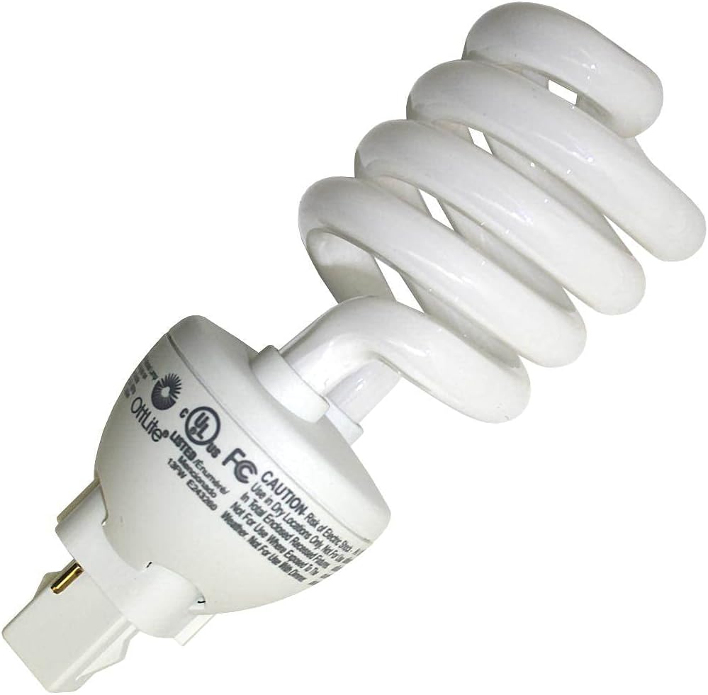 OttLite H34J3K 508 Illumination 25-Watt Self-Ballasted Swirl Bulb ...