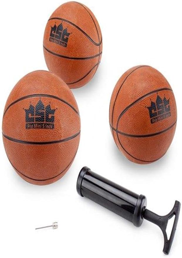Amazon.com : Crown Sporting Goods Mini Basketball with Needle and ...