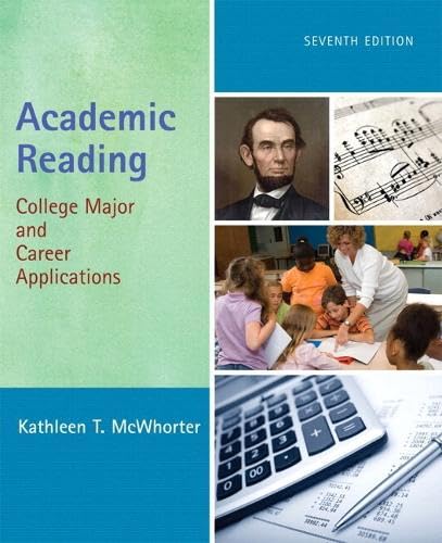 Academic Reading: College Major and Career Applications (with NEW ...