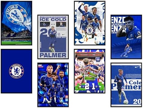 Chelsea Football Posters Set of 8 | 8x12 Inch (A4 Size) | 300 GSM Art ...
