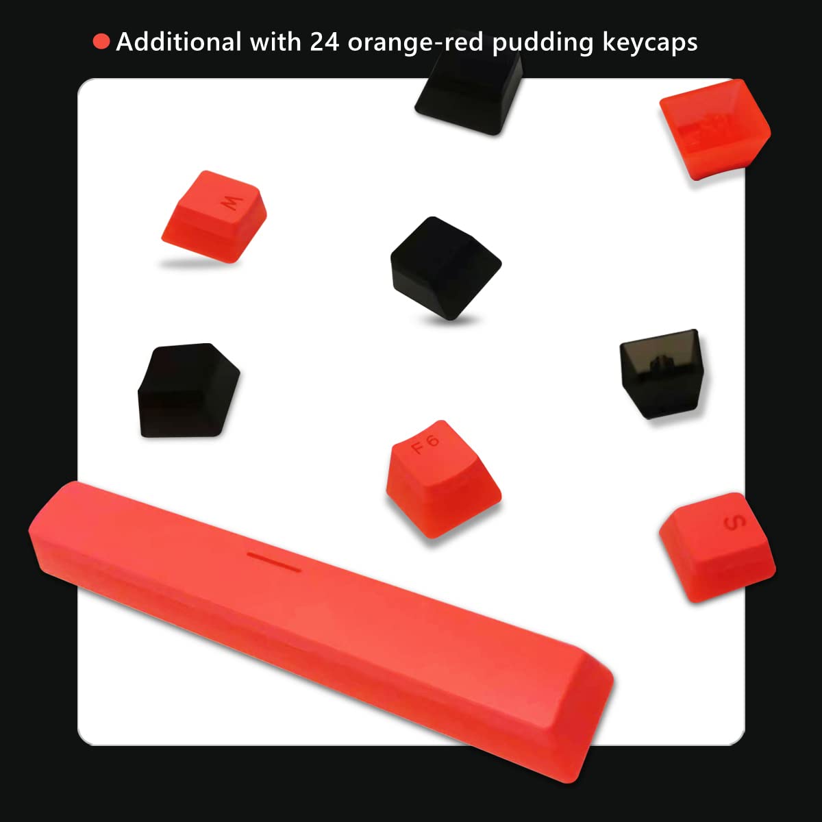 Buy XVX Pudding Keycaps - PBT Keycaps,165 Key Set Double Shot PBT ...