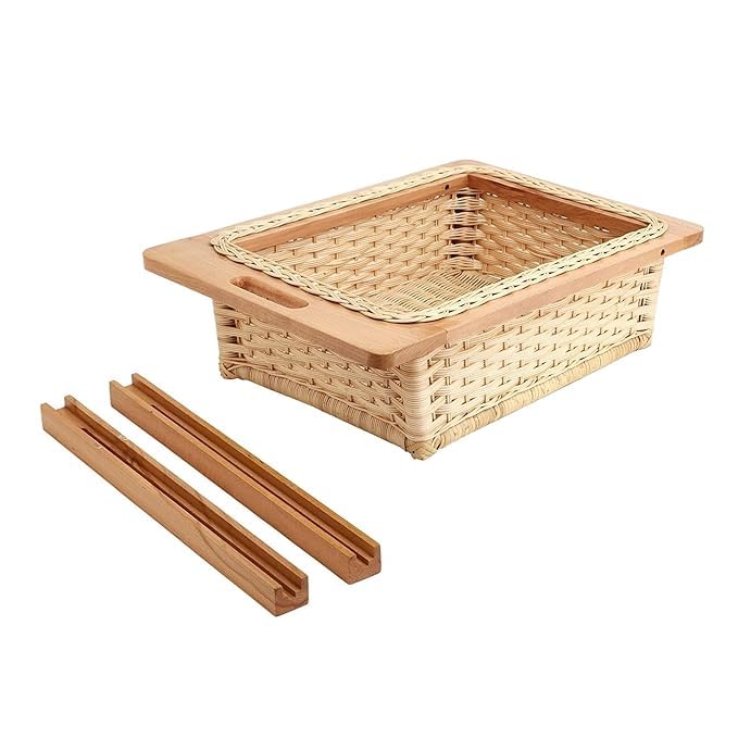 Jaguar Decor Wicker Basket for Modular Kitchen for Vegetables Wooden ...