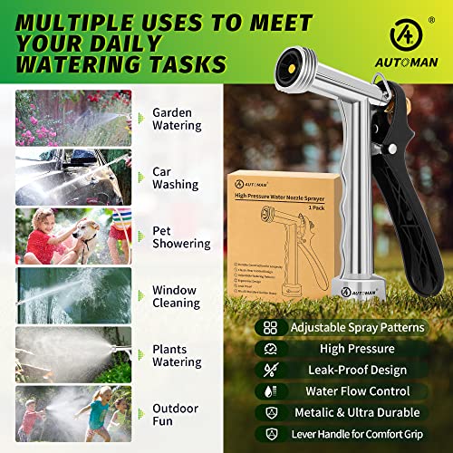 Snapklik.com : AUTOMAN Garden Hose Nozzle, 1 Pack High Pressure Nozzle ...