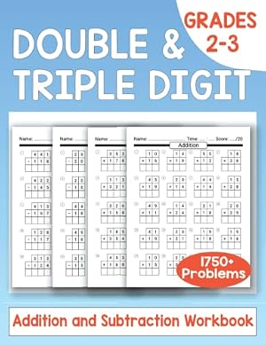 Double Digit Addition and Subtraction Workbook: 130 Pages of Add and ...