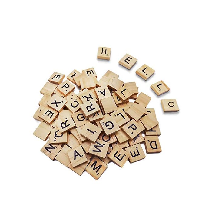 Buy 500PCS LoengMax Wood Letter Tiles-Wooden Scrabble Tiles-Scrabble ...