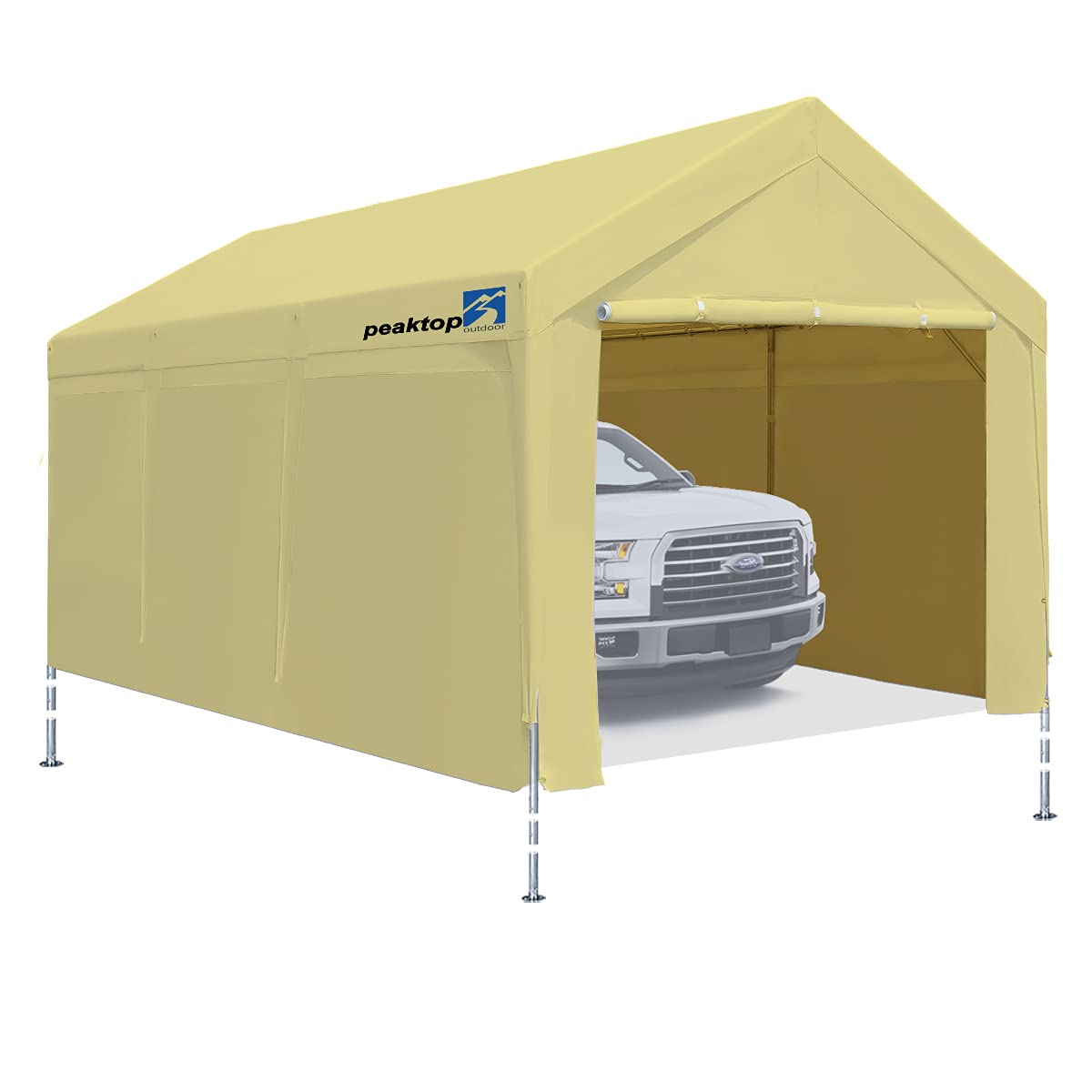 Buy PEAKTOP OUTDOOR 10x20ft Upgraded Heavy Duty Carport With Adjustable